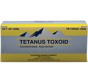 TETANUS TOXOID CONCENTRATED 1 ML VIALS 10/PKG - Animal Health ...