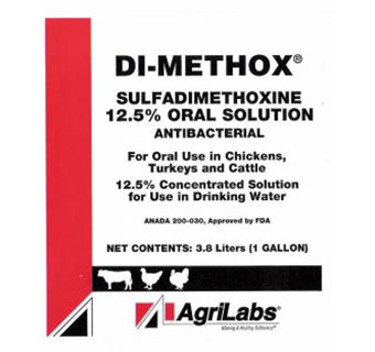 DI-METHOX® (SULFADIMETHOXINE) ORAL SOLUTION - 12.5% GALLON - EACH ...