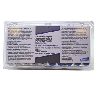ULTRA™ DURAMUNE® DAP 1/2ML 25 X 1 DOSE - Animal Health International, Inc.