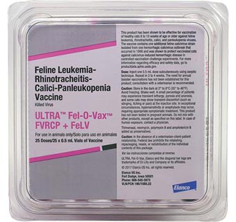 ULTRA™ FEL-O-VAX® FVRCP+FELV 25 X 1 DOSE - Animal Health International ...